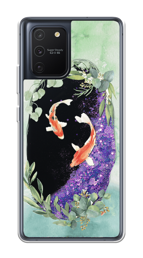 Чехол Awog на Samsung Galaxy A91/S10 Lite "Две золотые рыбки"