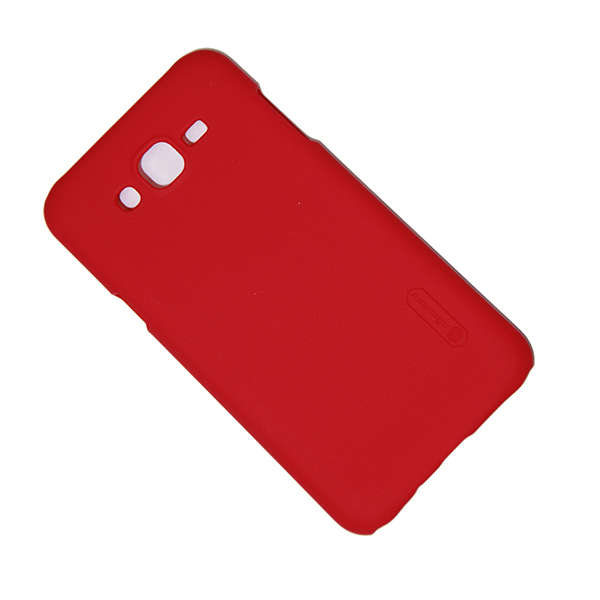Чехол для Samsung SM-J700F (Galaxy J7) задняя крышка пластик ребристый Nillkin <красный>