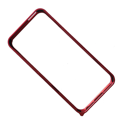 Чехол для Apple iPhone 5c бампер алюминевый <красный>
