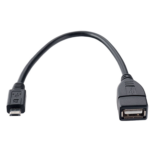 Кабель Perfeo USB2.0 A розетка - Micro USB вилка (OTG), длина 0,2 м. (U4202)