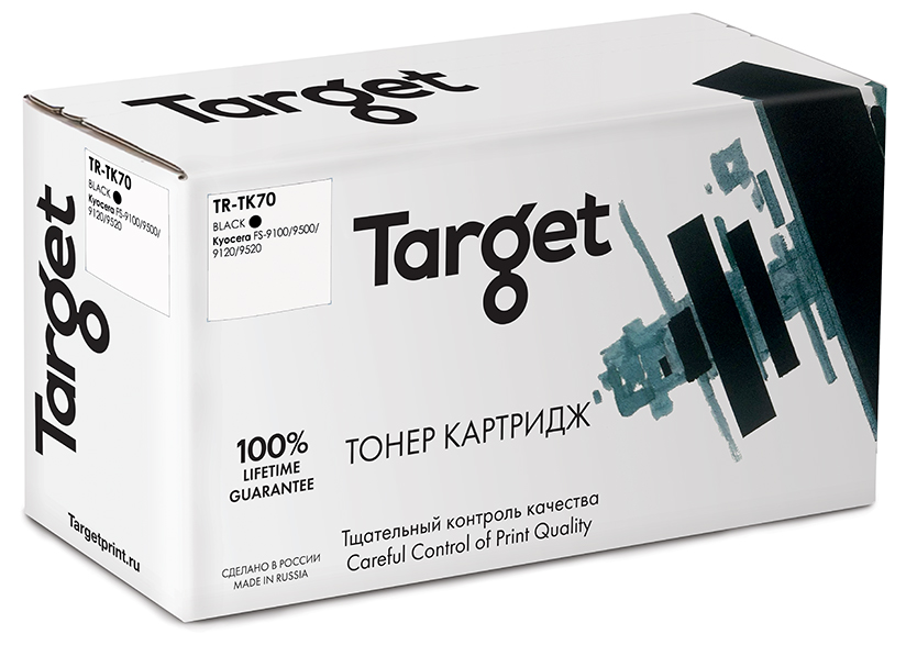 Картридж для лазерного принтера Target TK70, черный, совместимый