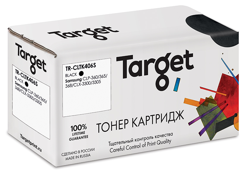 Картридж для лазерного принтера Target CLTK406S, Black, совместимый
