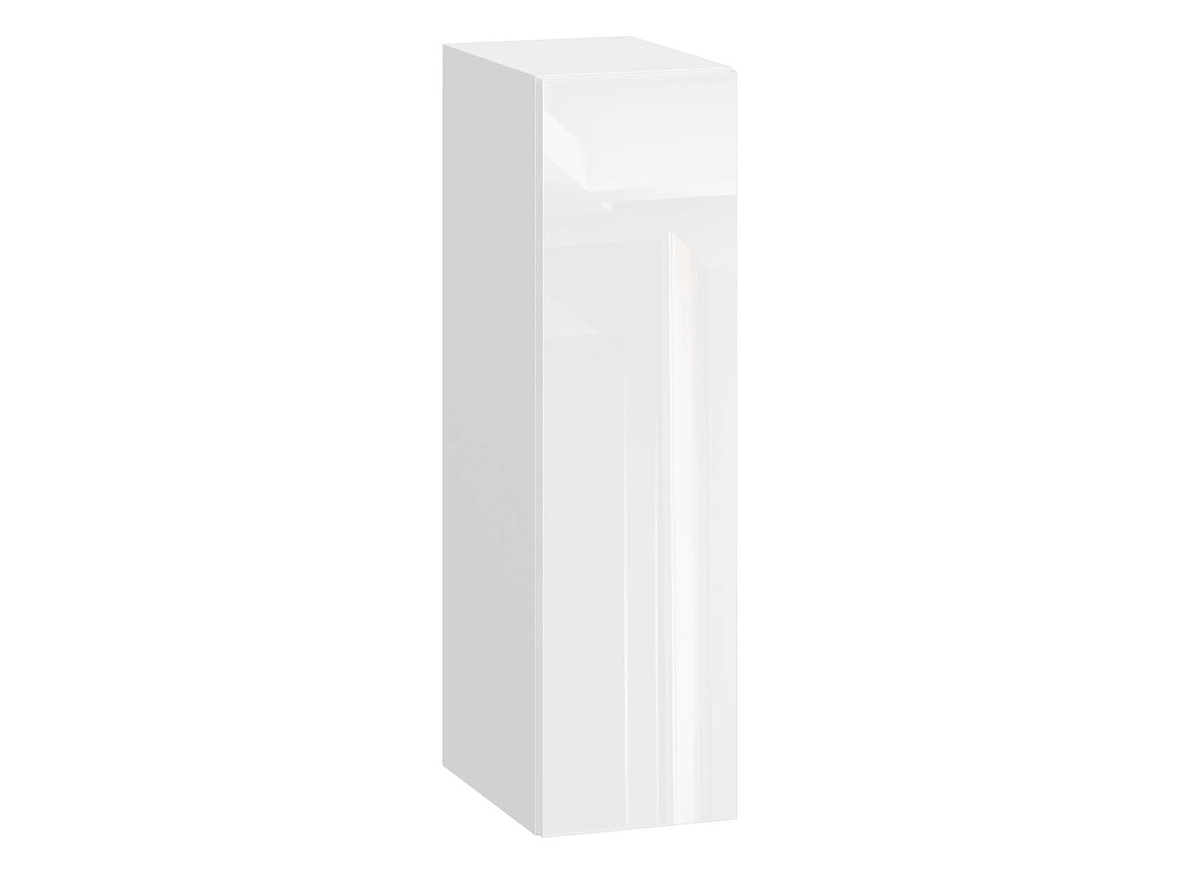 Навесной шкаф СВ-Мебель Модерн Белый / Белый глянец (Бруно) 200 мм