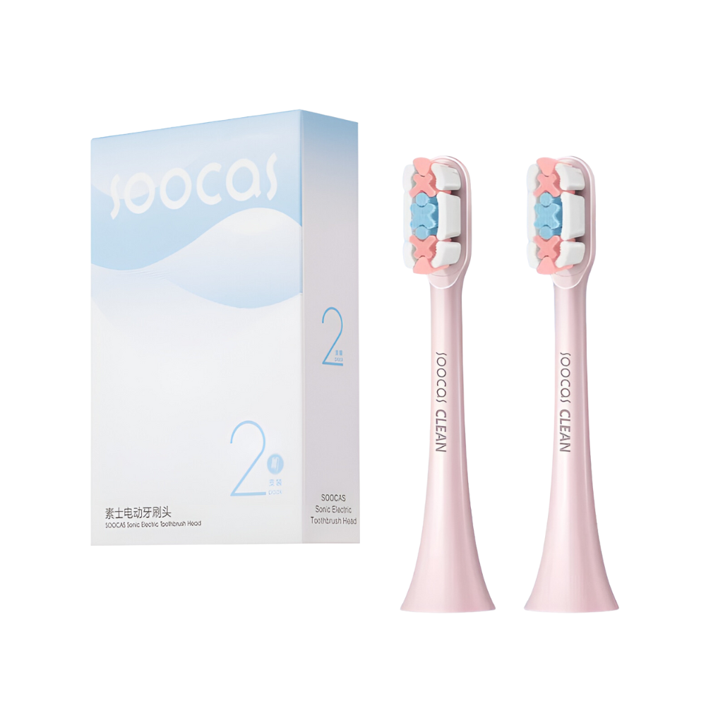 Насадка для зубной щетки Soocas Electric Sonic Toothbrush X1 / X3 Pink 2шт