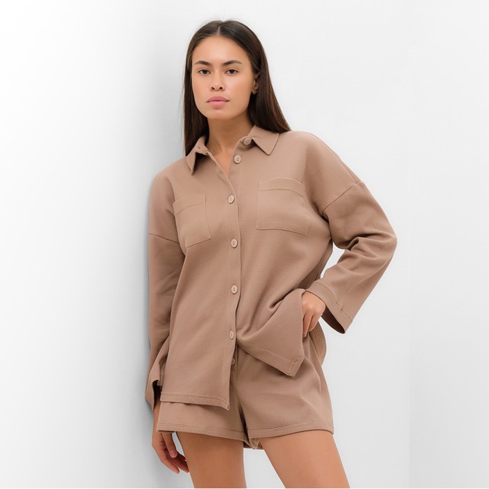 Костюм женский KAFTAN Basic line бежевый 48 RU