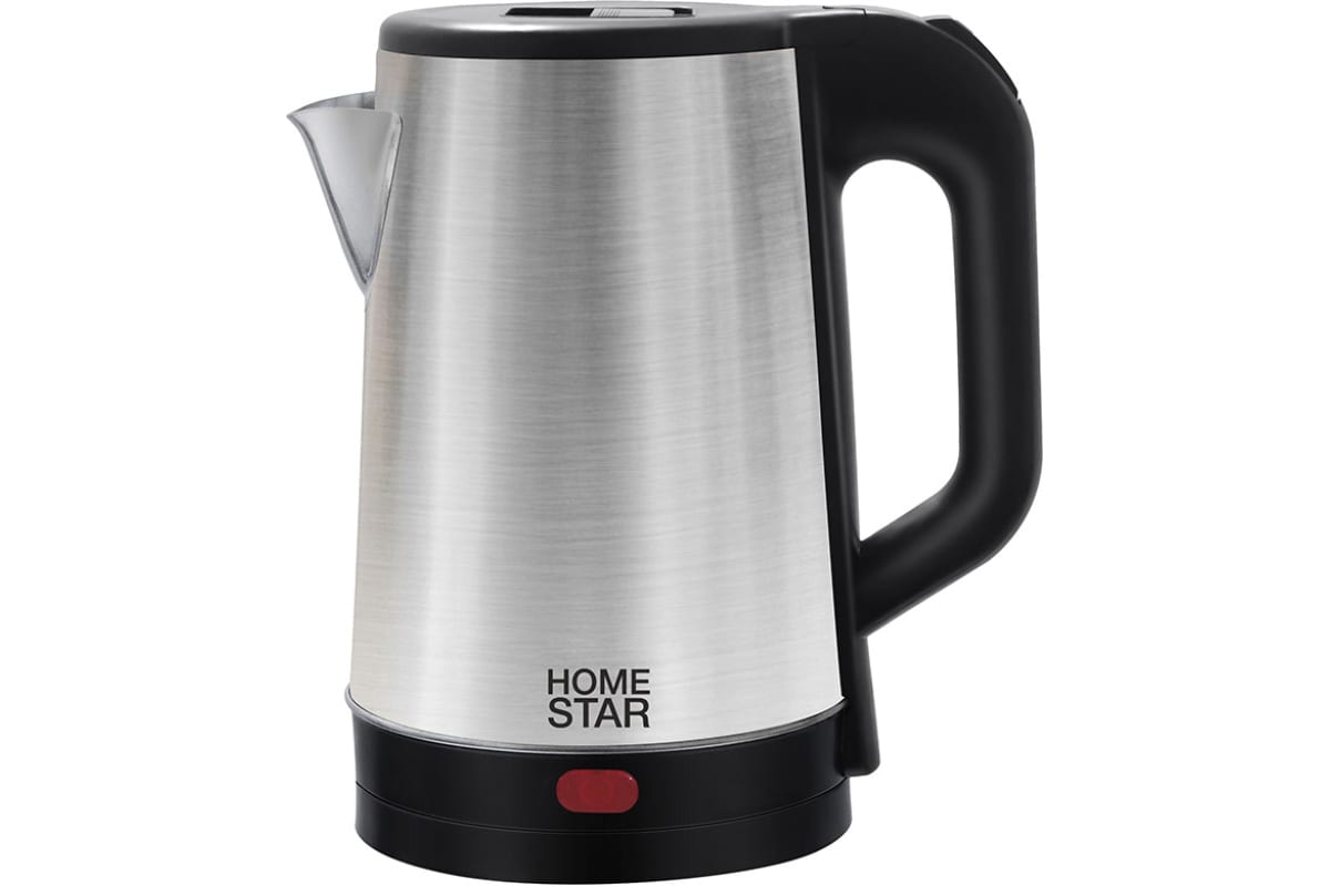 Чайник электрический HomeStar HS-1041 1.8 л серебристый, черный