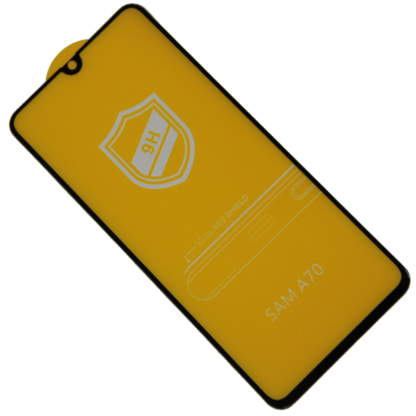 Защитное стекло для Samsung SM-A705 (Galaxy A70) <черный>