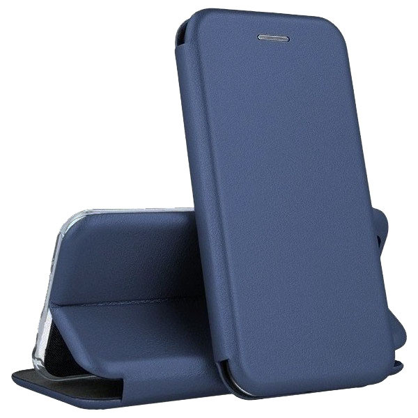Кожаный чехол-книжка Open Color с функцией подставки для Samsung Galaxy S8 Plus (Синий)