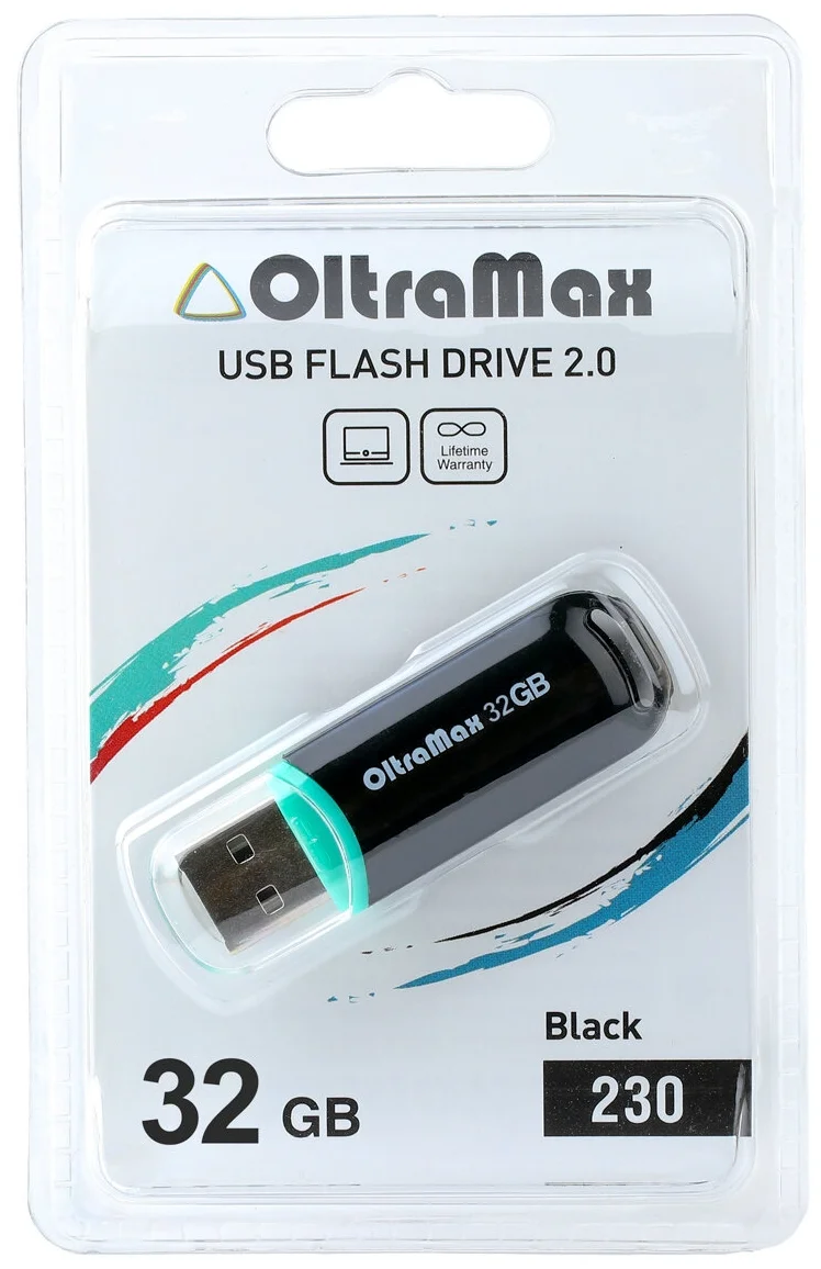 Флешка Oltramax 32 ГБ Черный (OM-32GB-230 black)