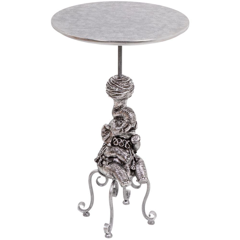 Столик декоративный BOGACHO Дю Солей Античное серебро