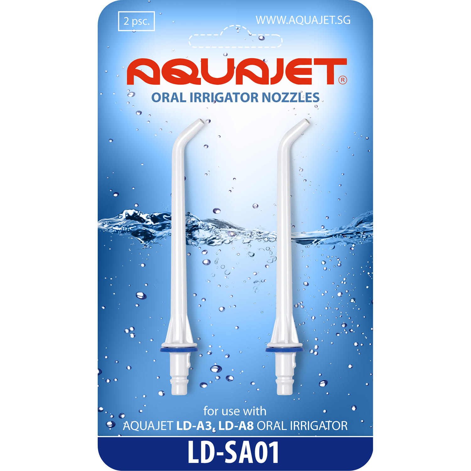 Насадки для ирригатора Aquajet LD-SA01 для LD-A7 2шт