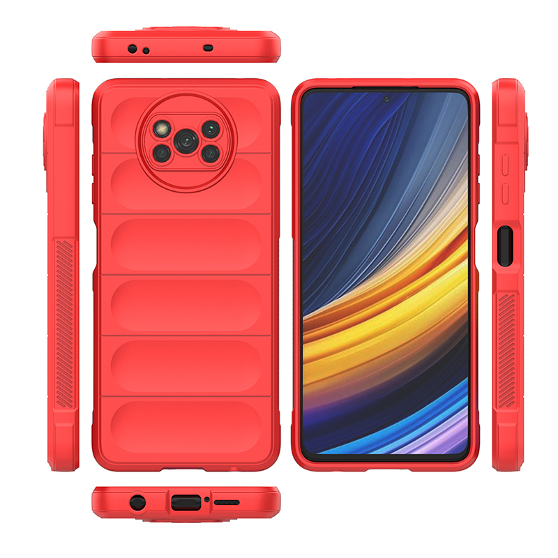 Чехол Flexible Case для Xiaomi Poco X3 Pro / X3 NFC (красный)