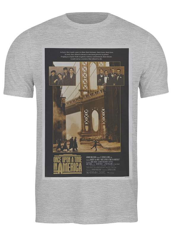 Футболка мужская Printio Once upon a time in america / однажды в америке серая S