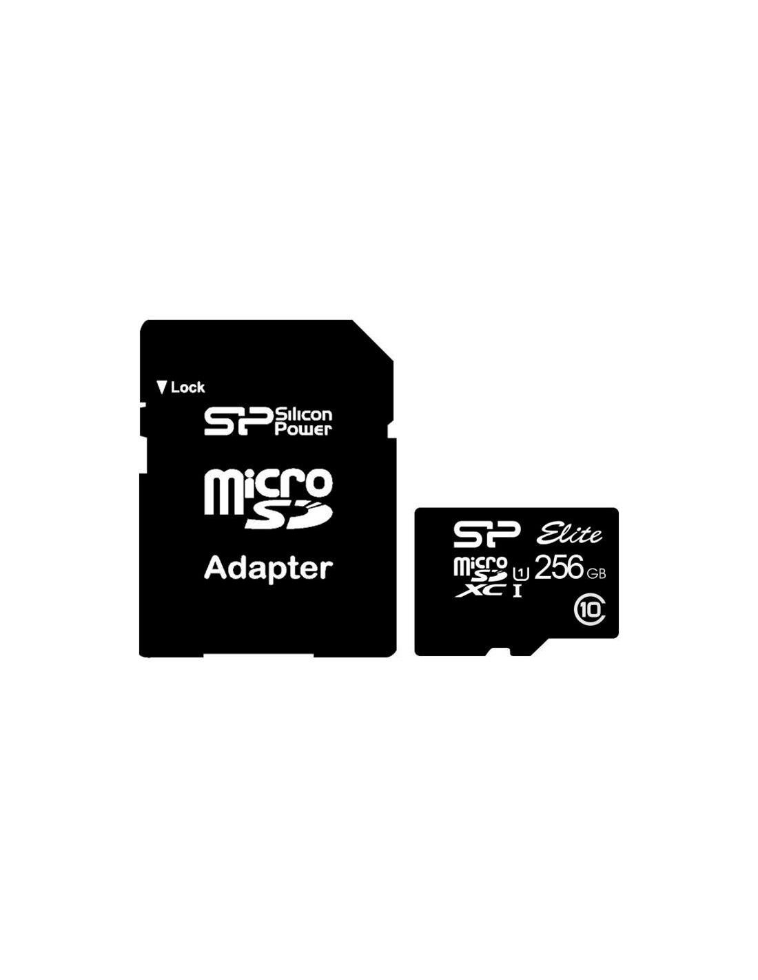 Карта памяти Silicon Power microSDXC 256Gb Class10 (SP256GBSTXBU1V10) Elite