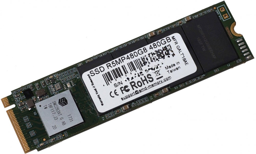 SSD накопитель AMD R5MP480G8 M.2 2280 480 ГБ