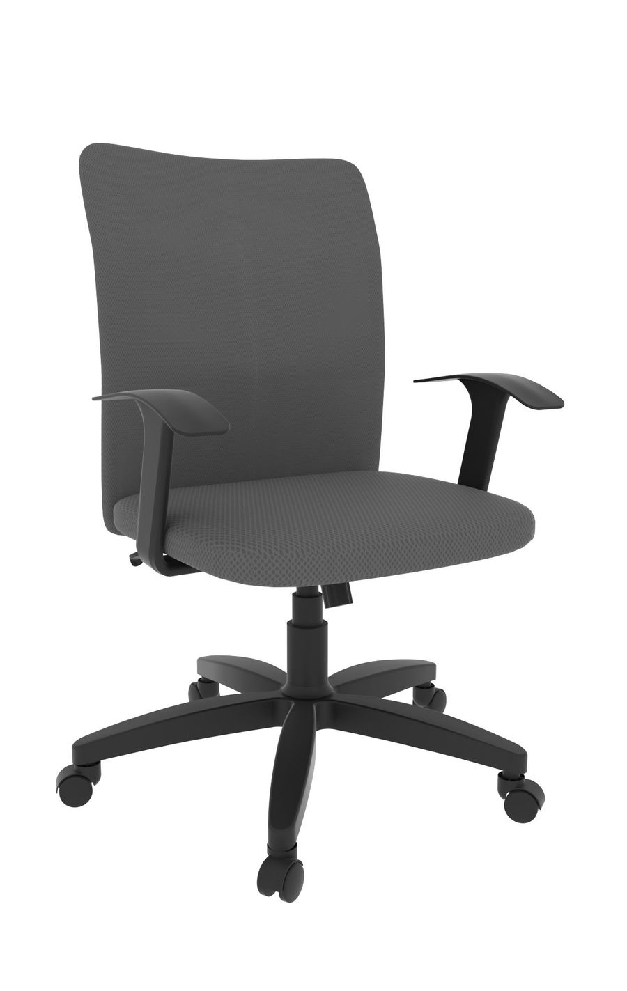 Офисное кресло Leo B black/Ткань сетка светло-серая