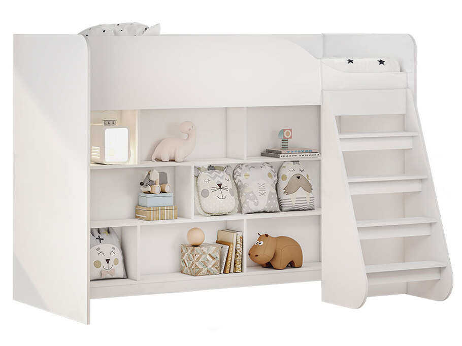 Кровать-чердак Трио 1 Белый