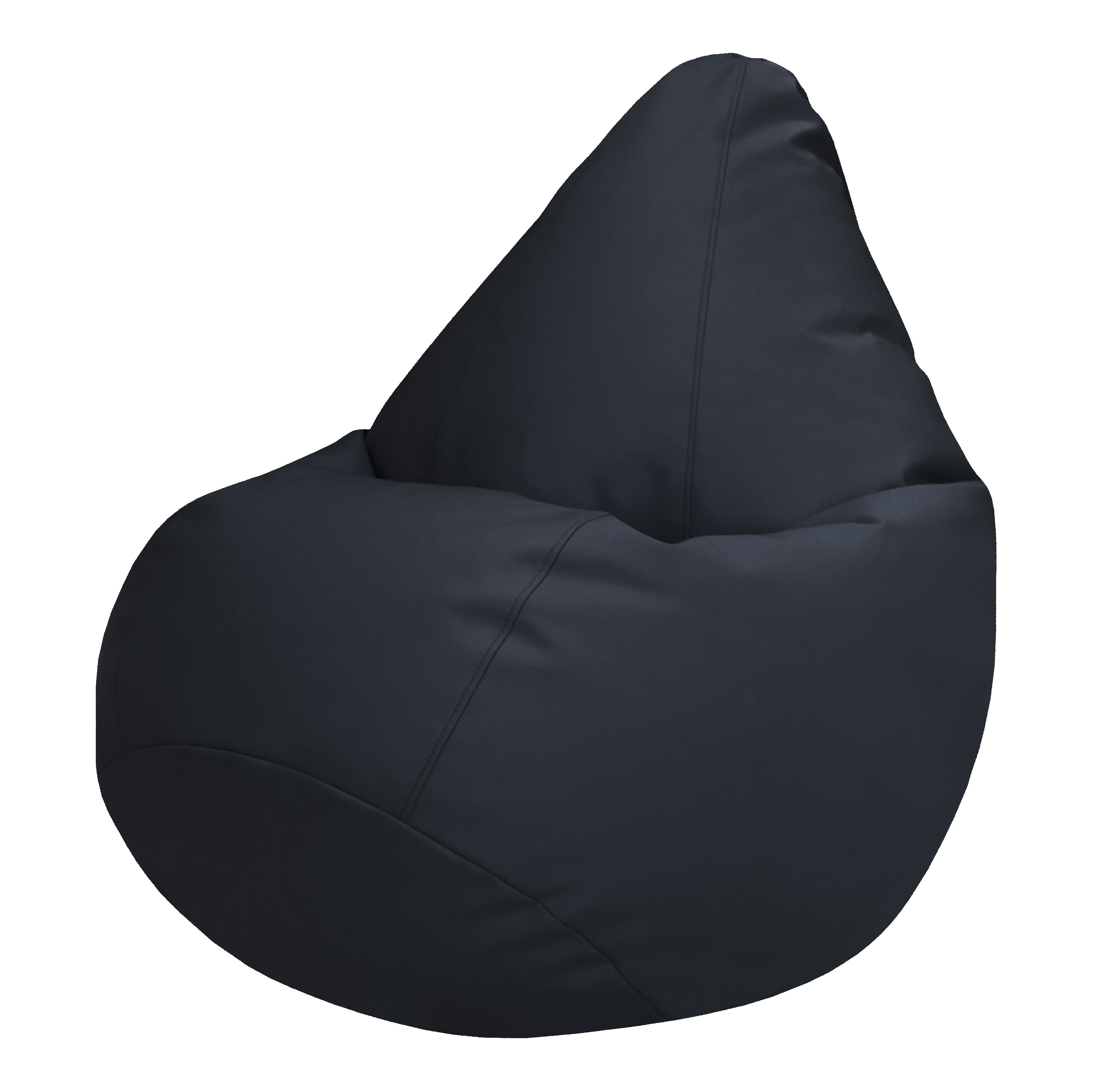Кресло-мешок папа пуф экокожа черный хxl 135x90