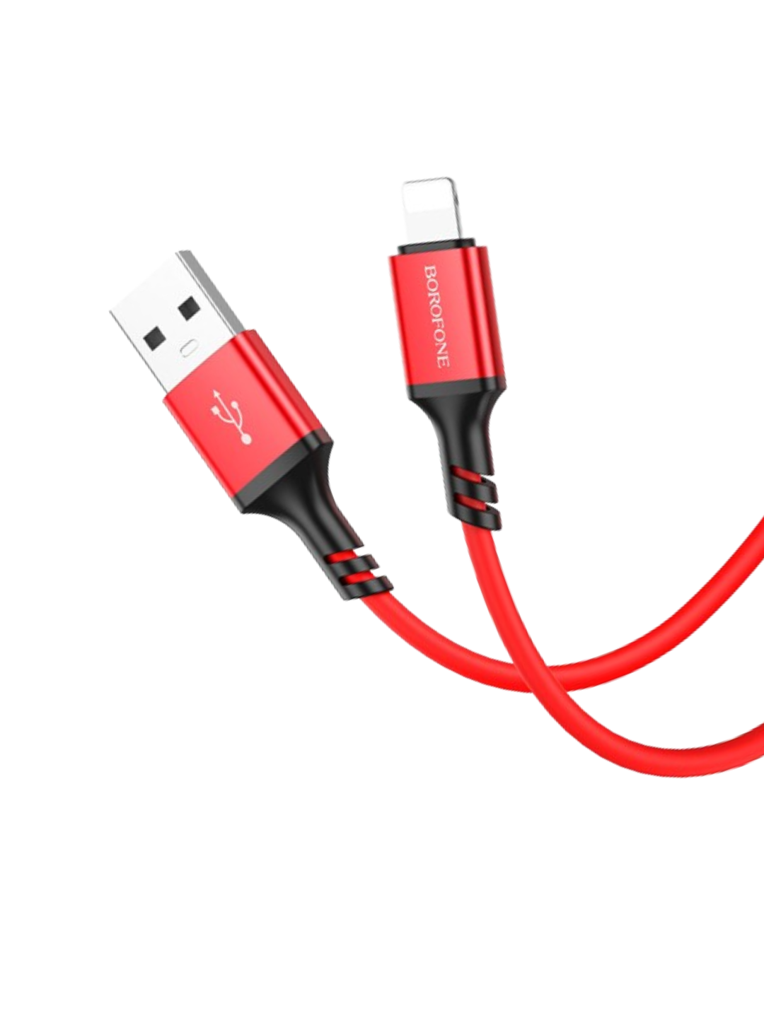 Кабель USB - USB-A/Lightning Borofone  BX83 1 м красный