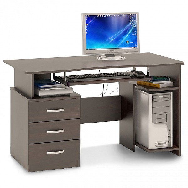 Компьютерный стол Сокол КСТ-08.1, венге