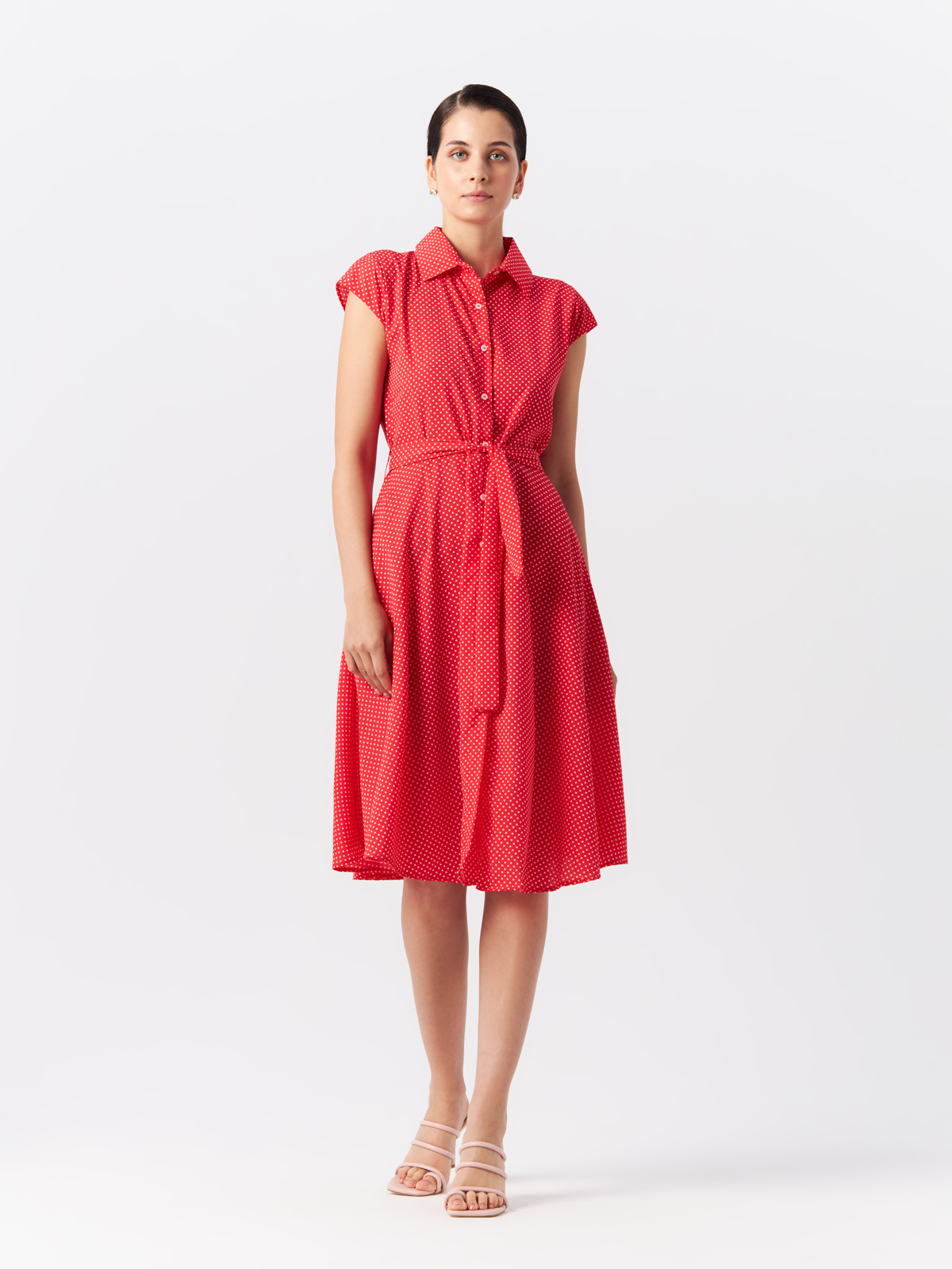 Платье женское Chezalou 416VGN1859 красное 38