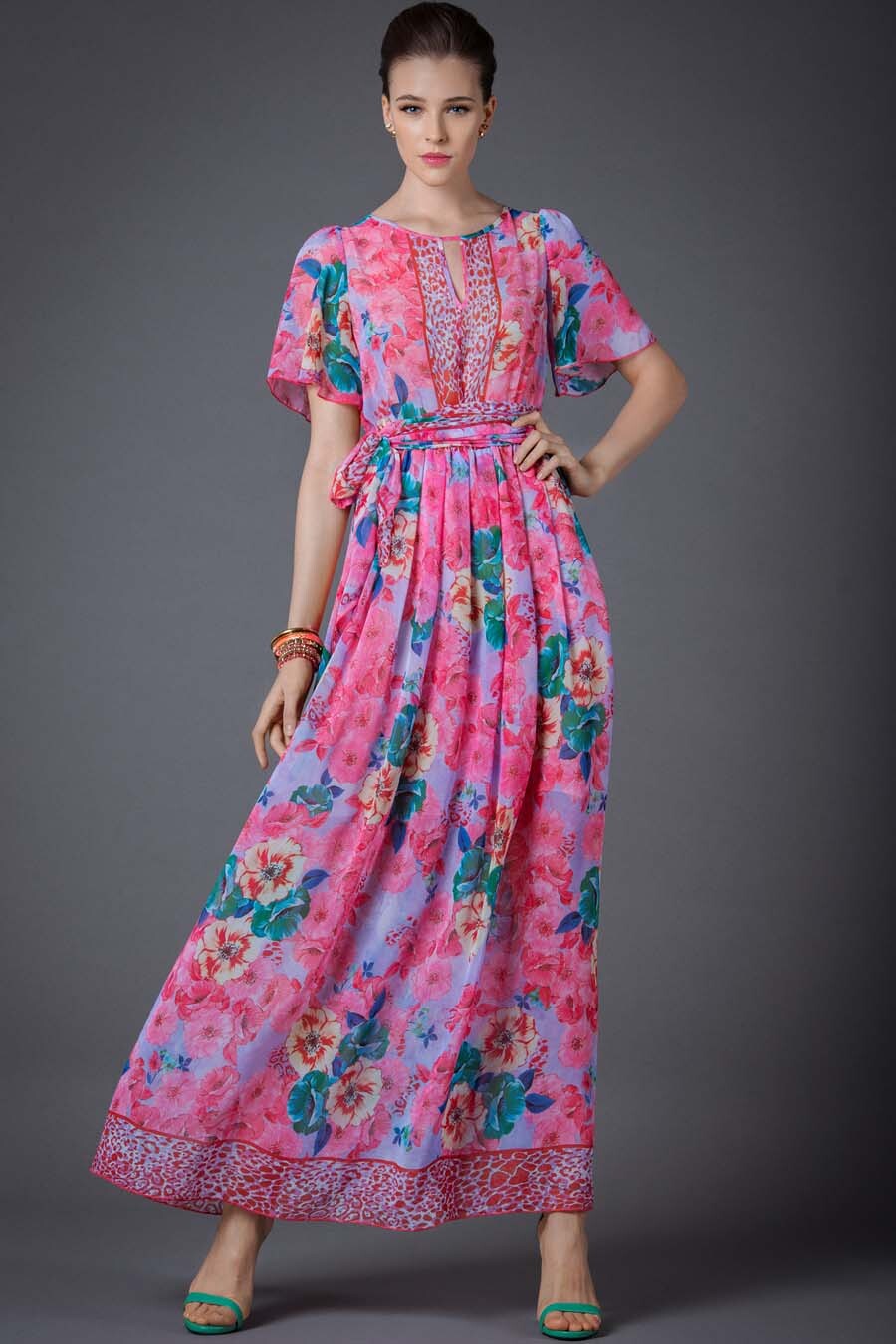 Платье женское Арт-Деко P-736 розовое 44 RU