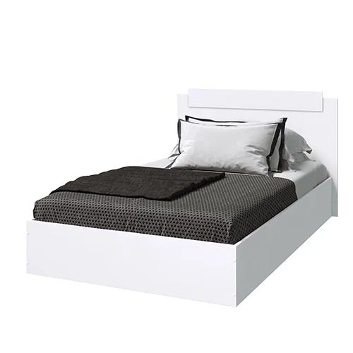 Кровать ЭКО 120х200 белый гладкий