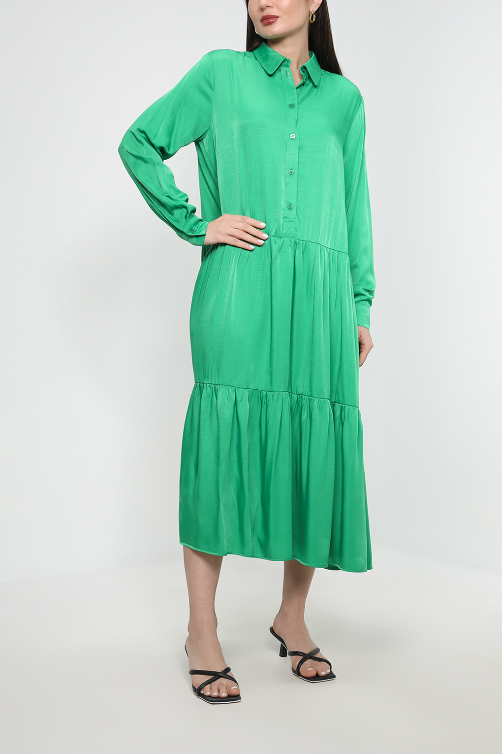 Платье женское Belucci BL23015285-004 зеленое S