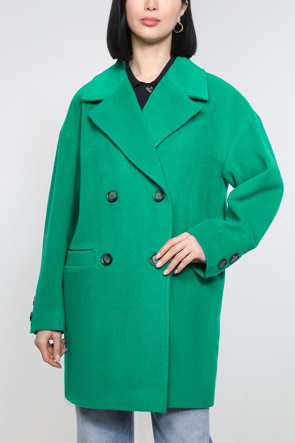 Пальто женское Belucci BL23016159-004 зеленое M