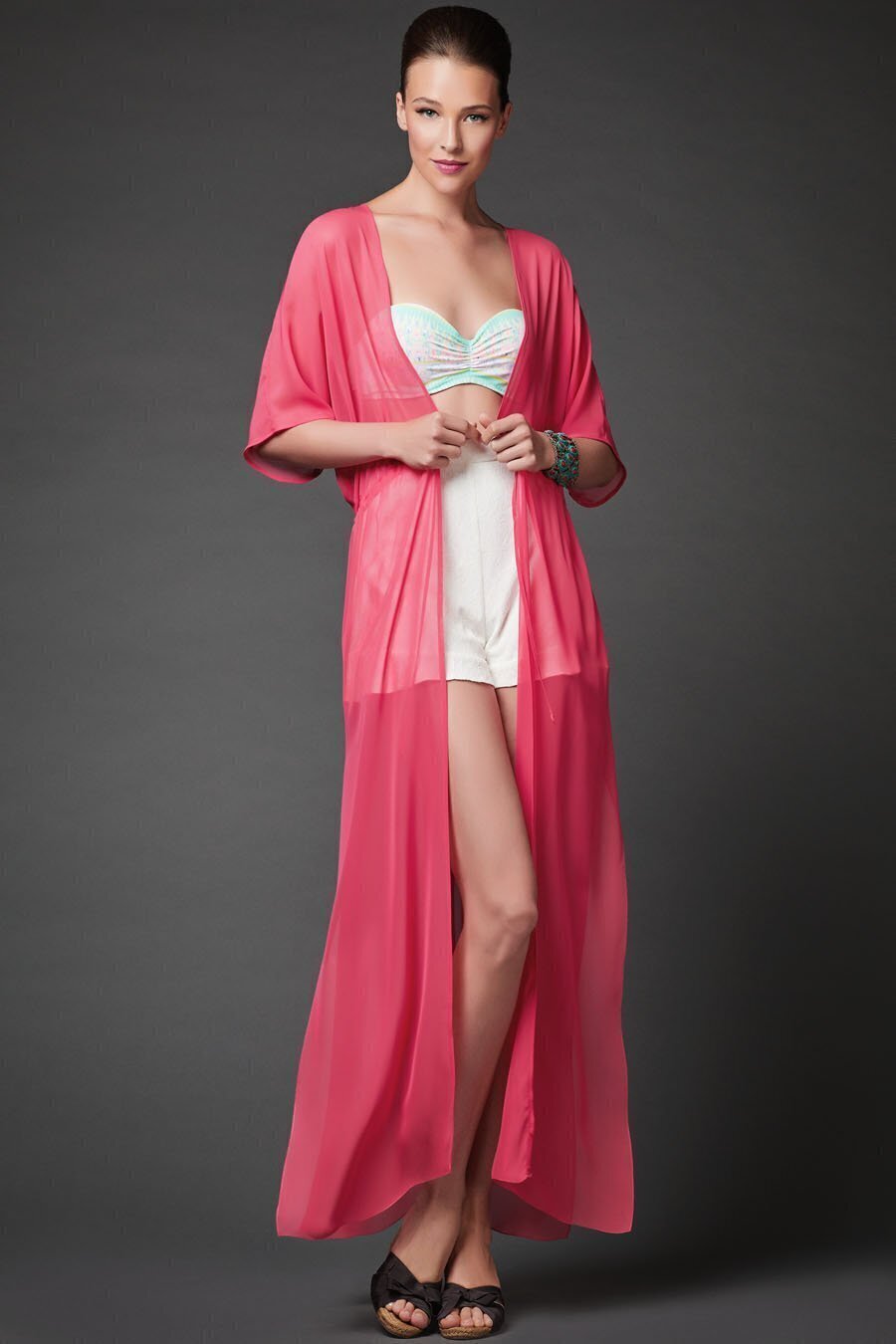 Платье женское Арт-Деко P-814 розовое 48 RU