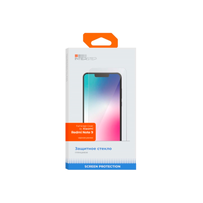 Защитное стекло InterStep FSC для Xiaomi Redmi Note 9 Black