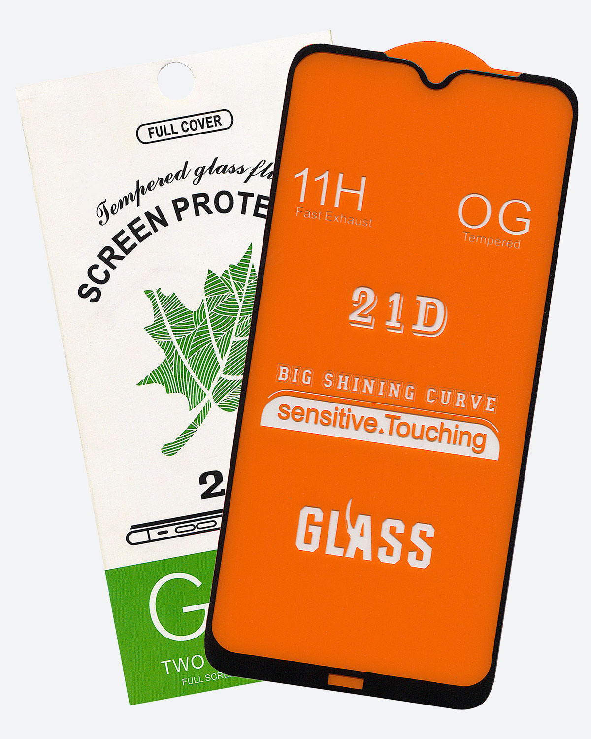 Защитное стекло Glass для Xiaomi Redmi Note 8/21D полный клей, черная рамка