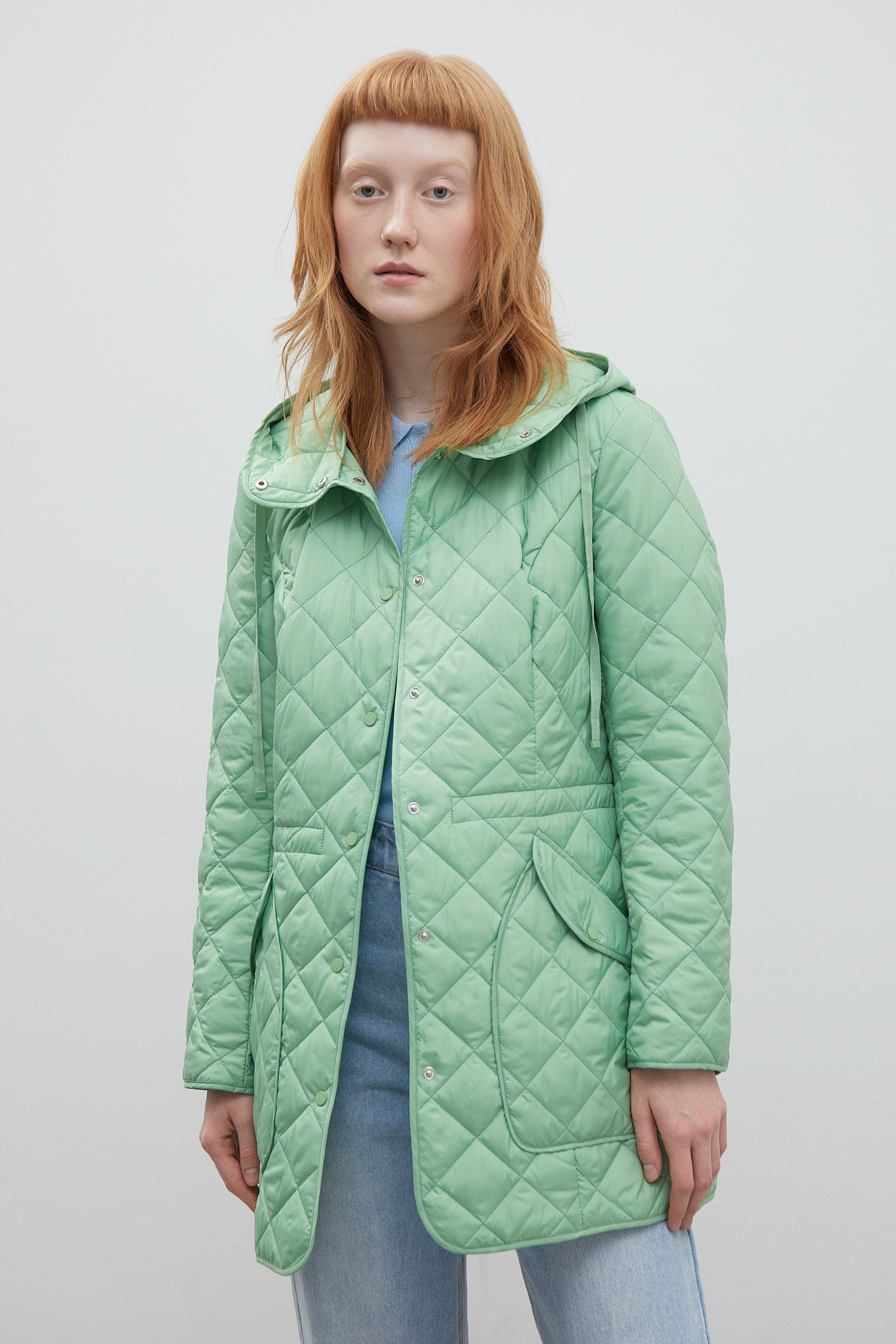 Куртка женская Finn Flare BAS-10088 зеленая L