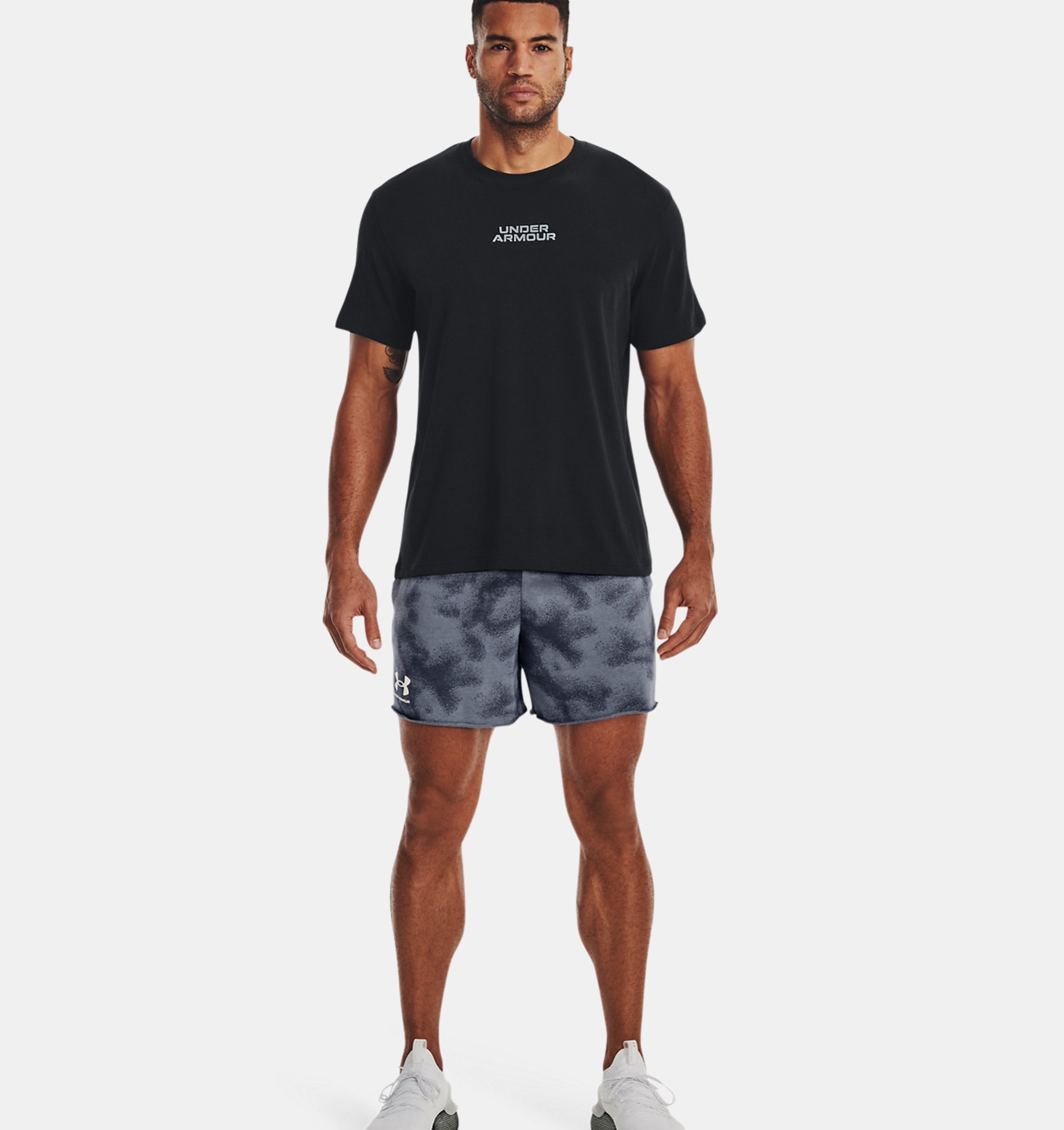 Спортивные шорты мужские Under Armour UA Rival Terry 6" Shorts 1377578-044 серые M