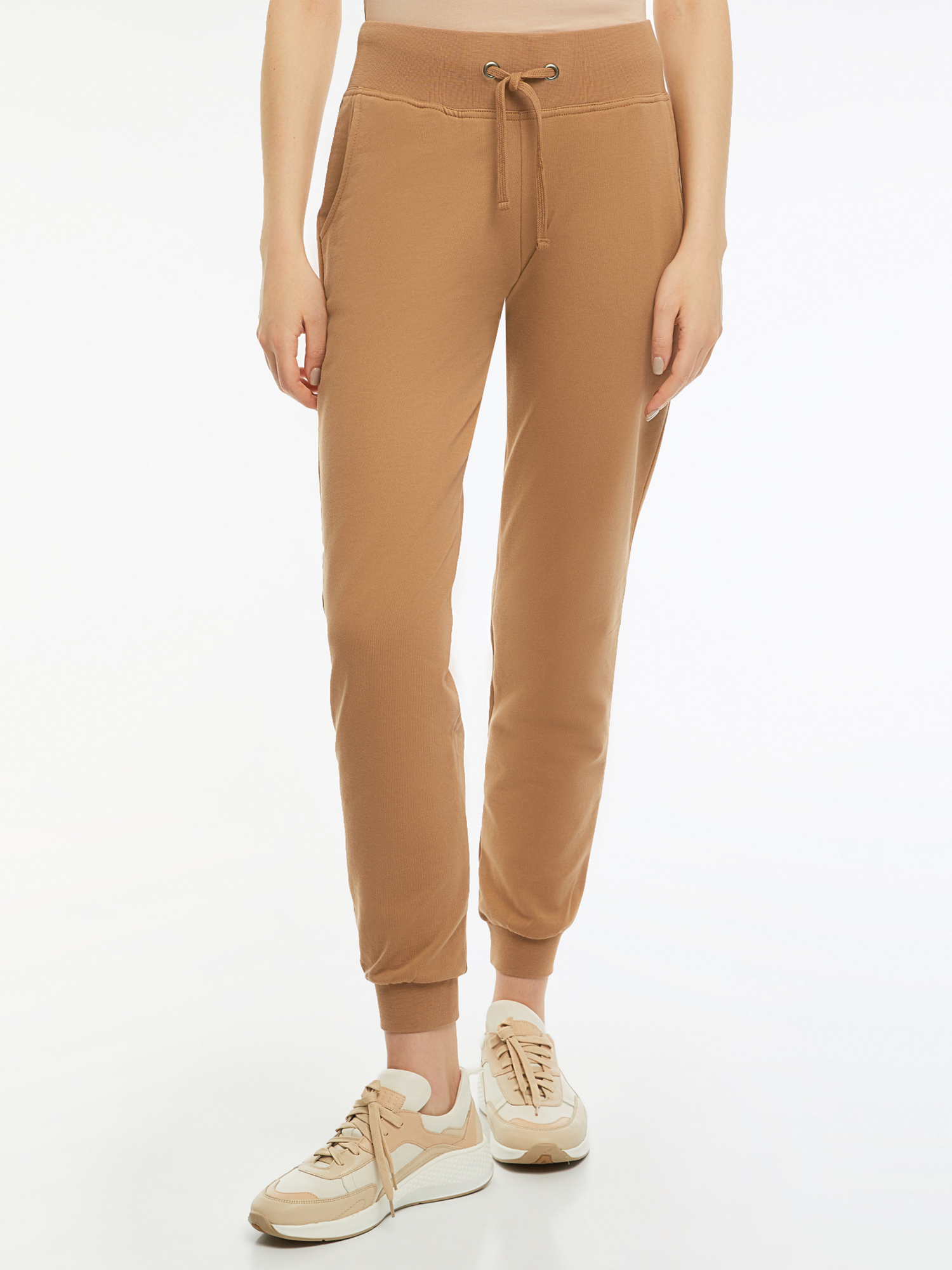 Спортивные брюки женские oodji 16700030-5B коричневые M