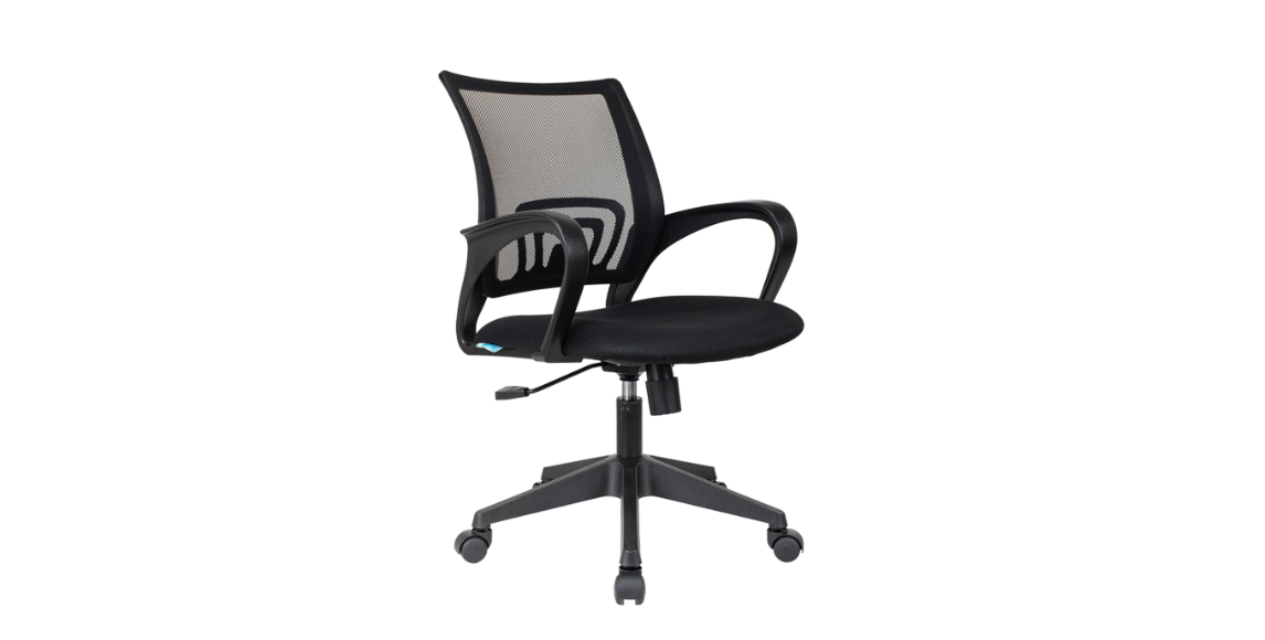 Кресло оператора Helmi HL-M95 (695) "Airy",348707, спинка сетка черная/сиденье ткань