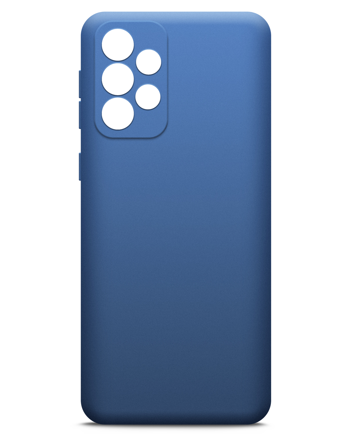 Чехол Brozo на Samsung Galaxy A53, с силиконом Soft touch, синий