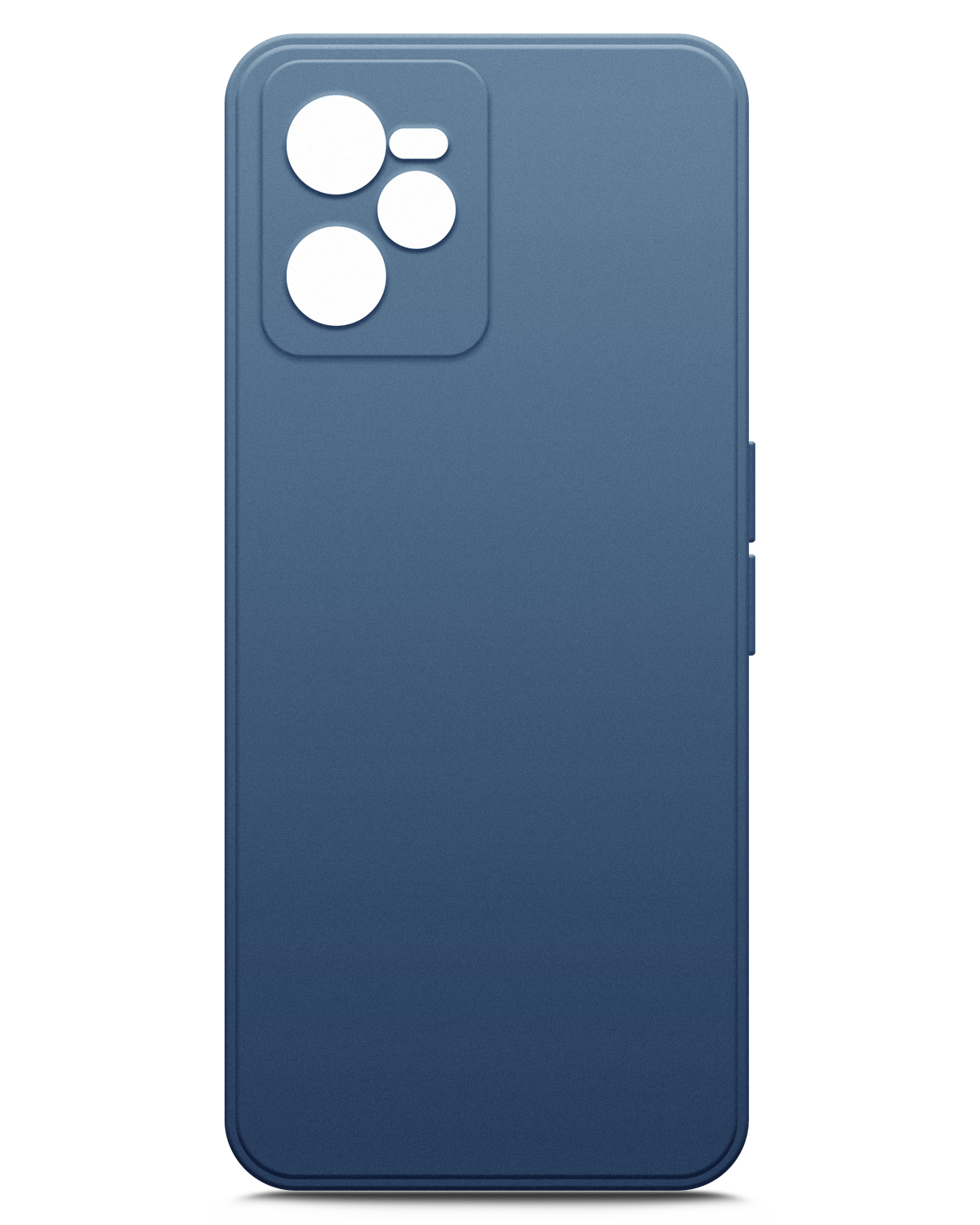 Чехол Brozo на Realme C35, с силиконом Soft touch, синий