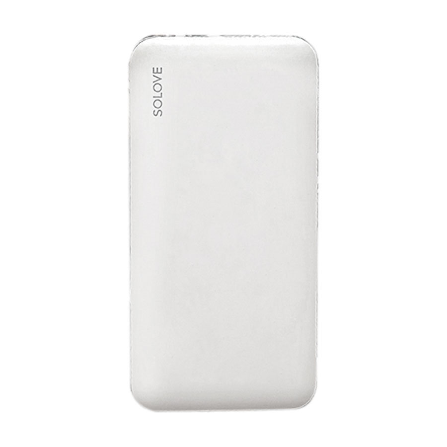 Внешний аккумулятор Solove W7 White RUS 10000 мА/ч для мобильных устройств, белый
