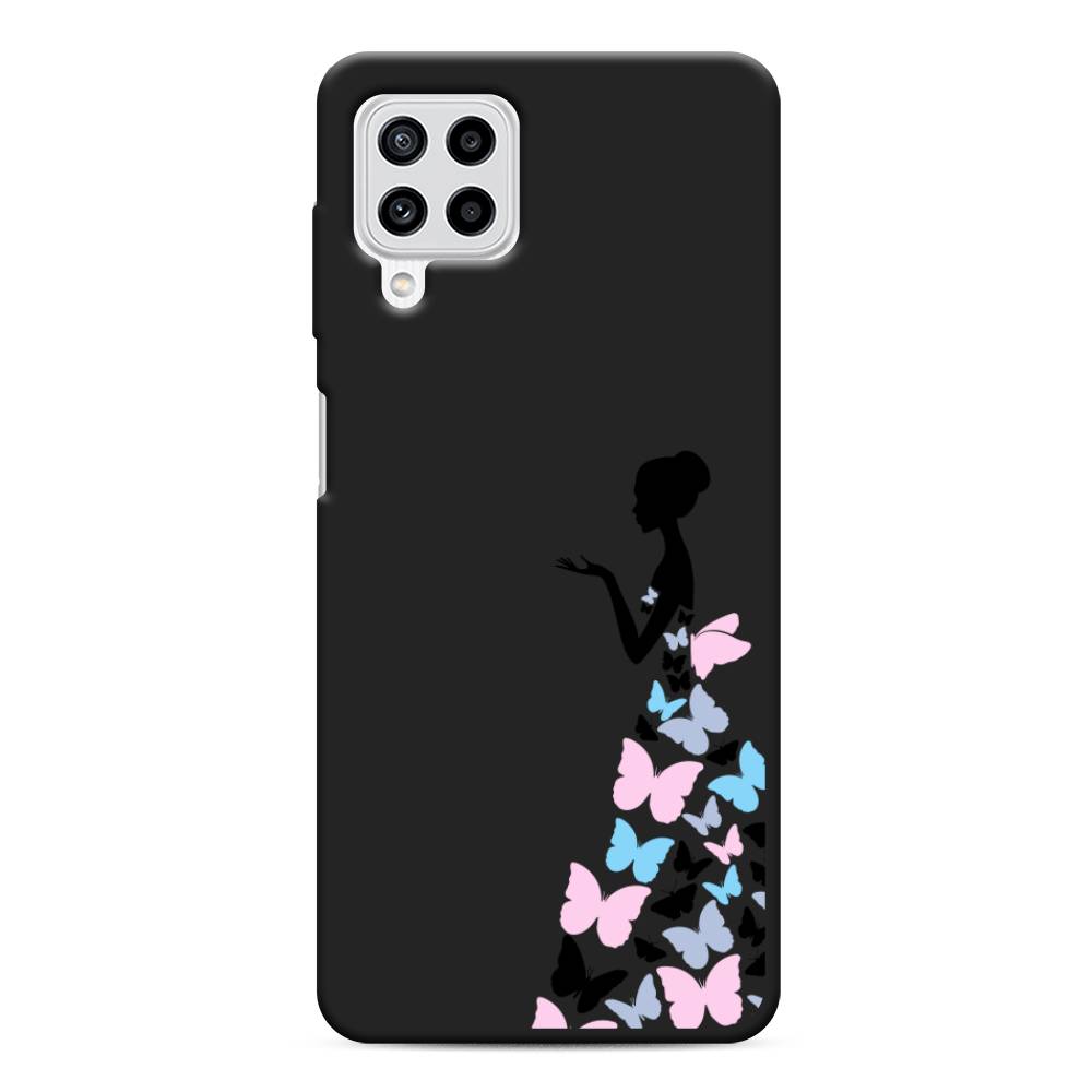 Чехол Awog на Samsung Galaxy M22 / Самсунг M22 "Платье из бабочек"