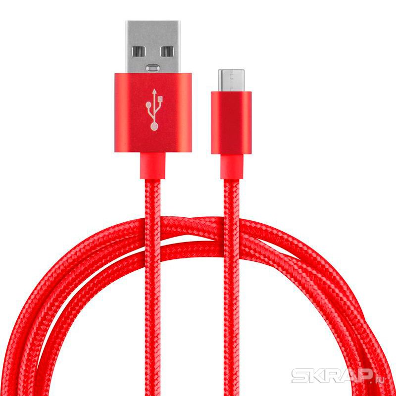 Кабель Energy ET-26 USB - Type-C, красный