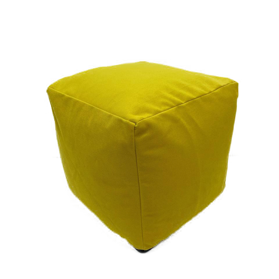 Кресло-мешок Пуфик кубик Kreslo-Puff Camaro 13 Желтый Велюр
