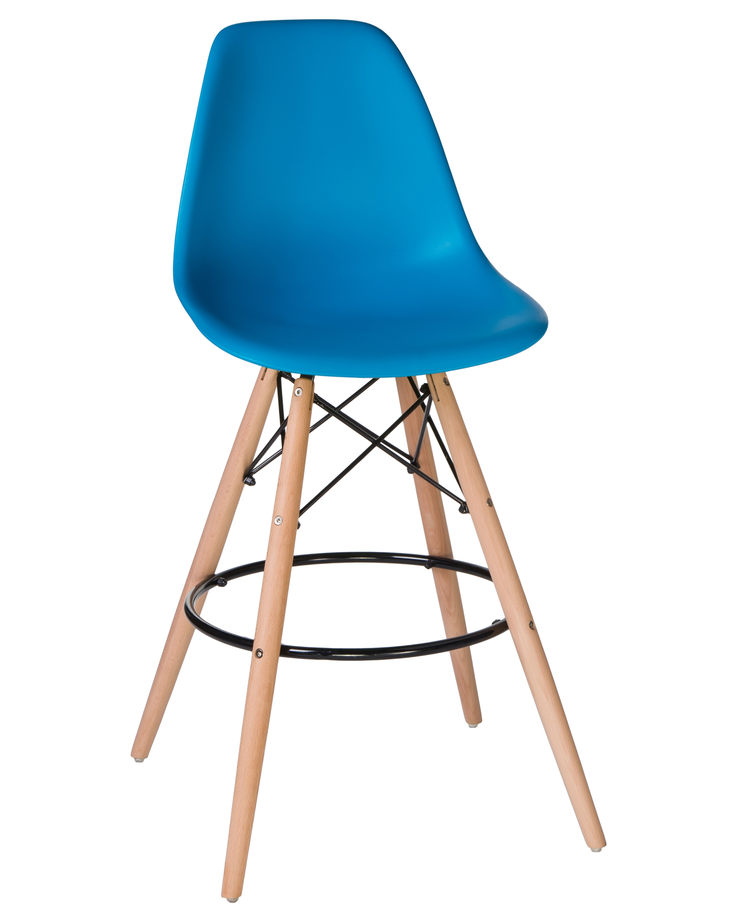 Барный стул Империя стульев DSW BAR LMZL-PP638G light blue, черный/голубой