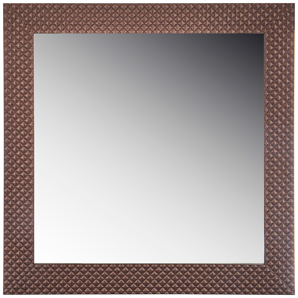 Зеркало Lefard в раме шоколадное серебро 50х50 41х41