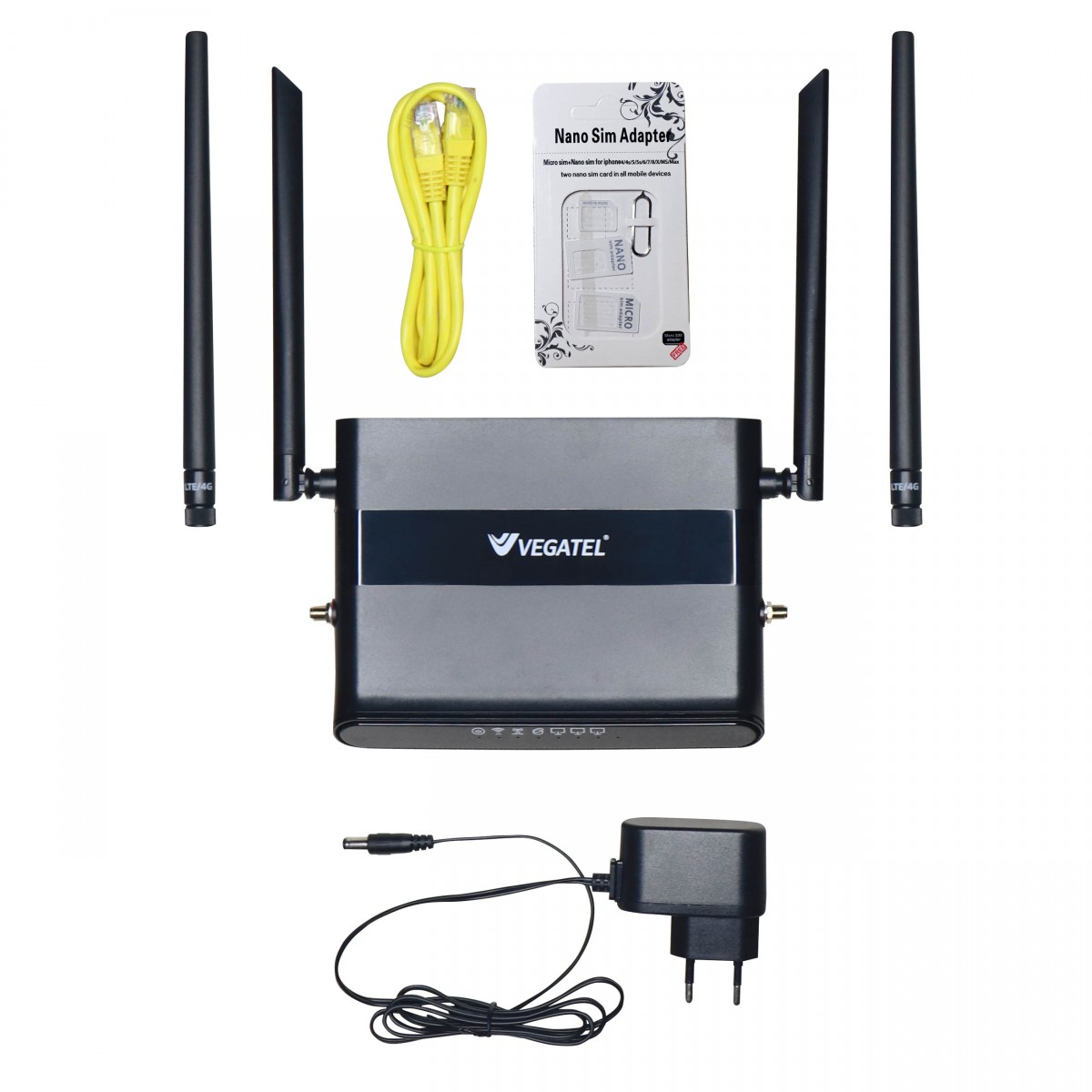 Wi-Fi роутер с LTE-модулем VEGATEL Black R91110