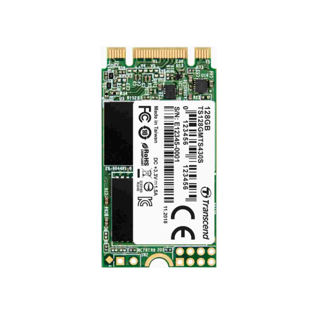 SSD накопитель Transcend MTS430 M.2 2242 128 ГБ (TS128GMTS430S)