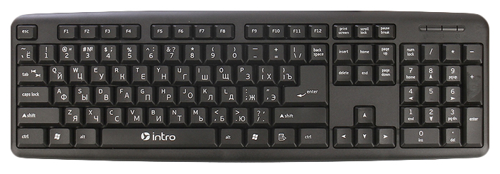 Проводная клавиатура Intro KU100 Black