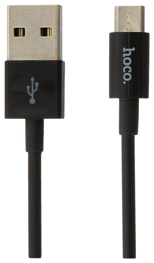 Кабель Hoco X23 Skilled microUSB 1м Black