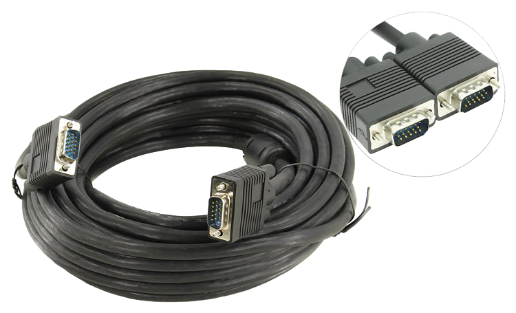 Кабель Gembird VGA-VGA, M-M 10м Black (CC-PPVGA-10M-B)