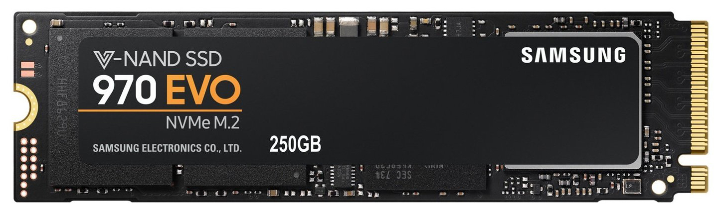 SSD накопитель Samsung 970 EVO M.2 2280 250 ГБ (MZ-V7E250BW)